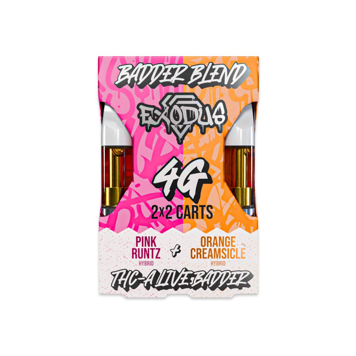 Exodus THCa Duo Flavor 510 Vape Cartridge 4 Grams