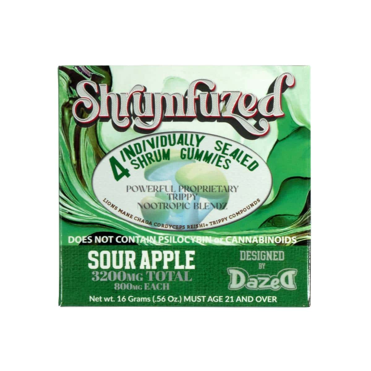 Shrumfuzed Nootropic Trippy Psychedelic Mushroom Gummies 4 Piece