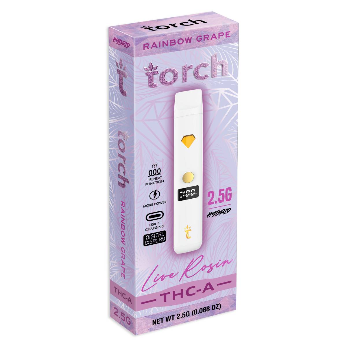 Torch THCA Live Rosin Disposable Vapes 2.5g For Sale