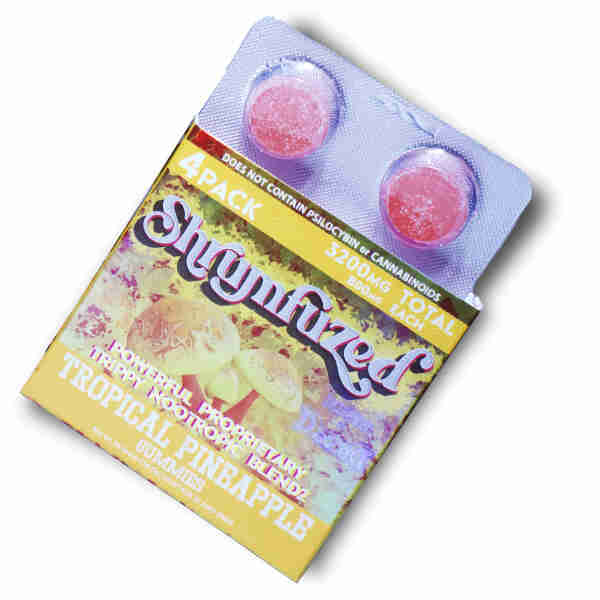 Shrumfuzed Nootropic Trippy Psychedelic Mushroom Gummies 4 Piece