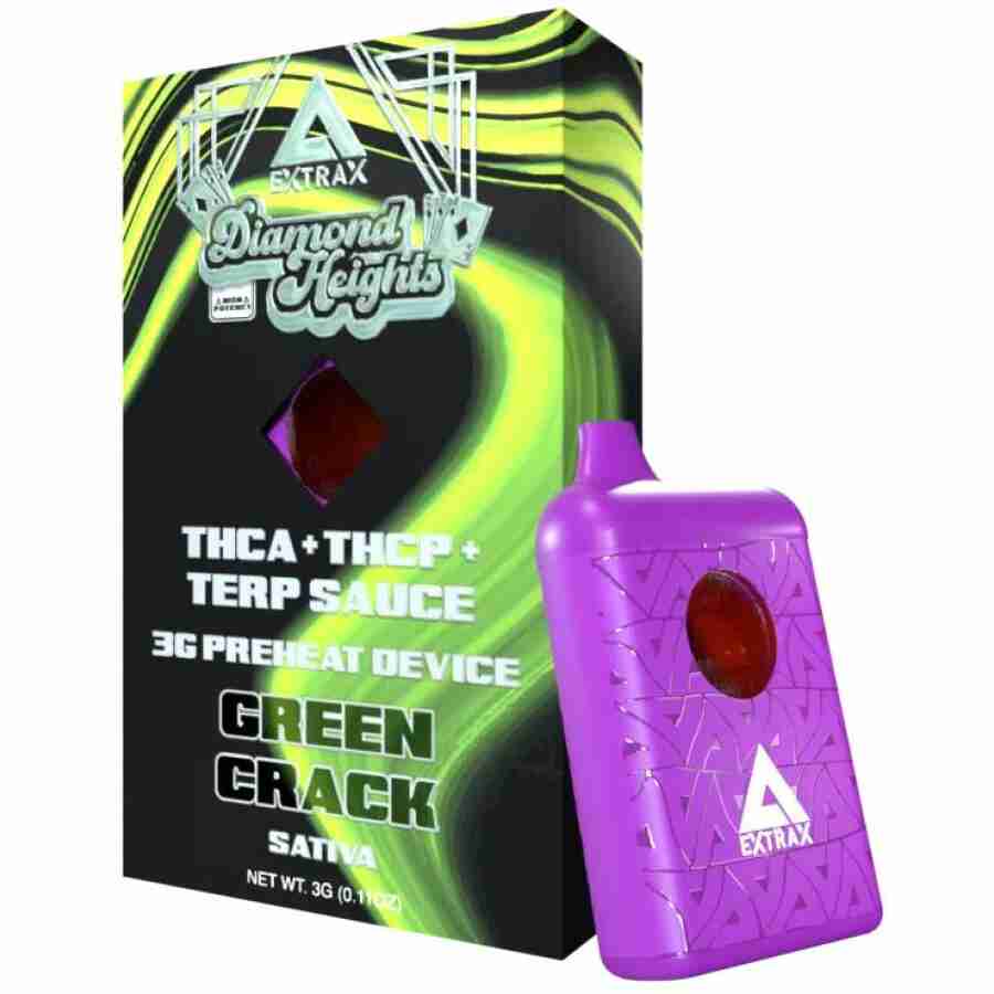 Delta Extrax Diamond Heights Terp Sauce THCA Disposables 3g