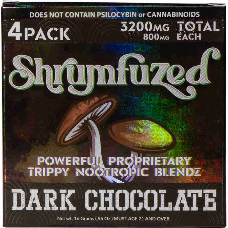 Shrumfuzed Nootropic Trippy Psychedelic Shroom Chocolate 4pc