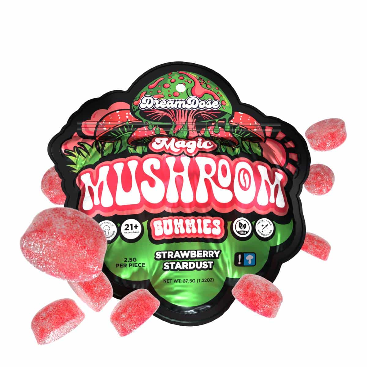 Dream Dose Nootropic Magic Mushroom Gummies 15pc For Sale