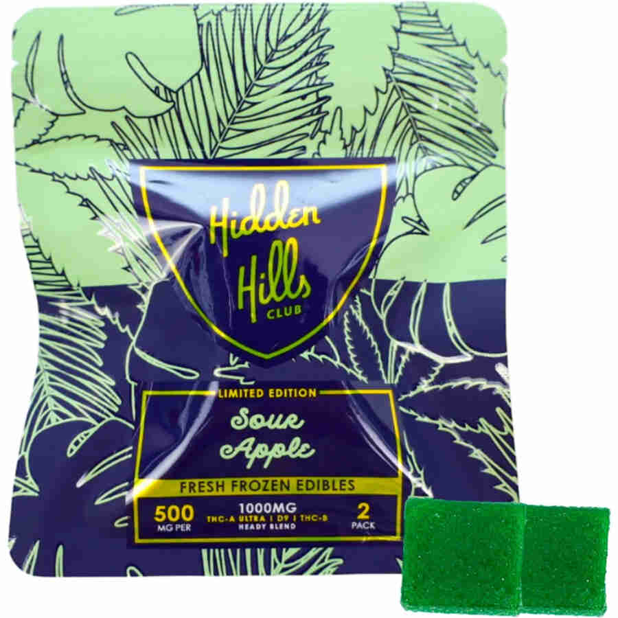 Hidden Hills Heady Blend Edibles 1000mg 2pc For Sale