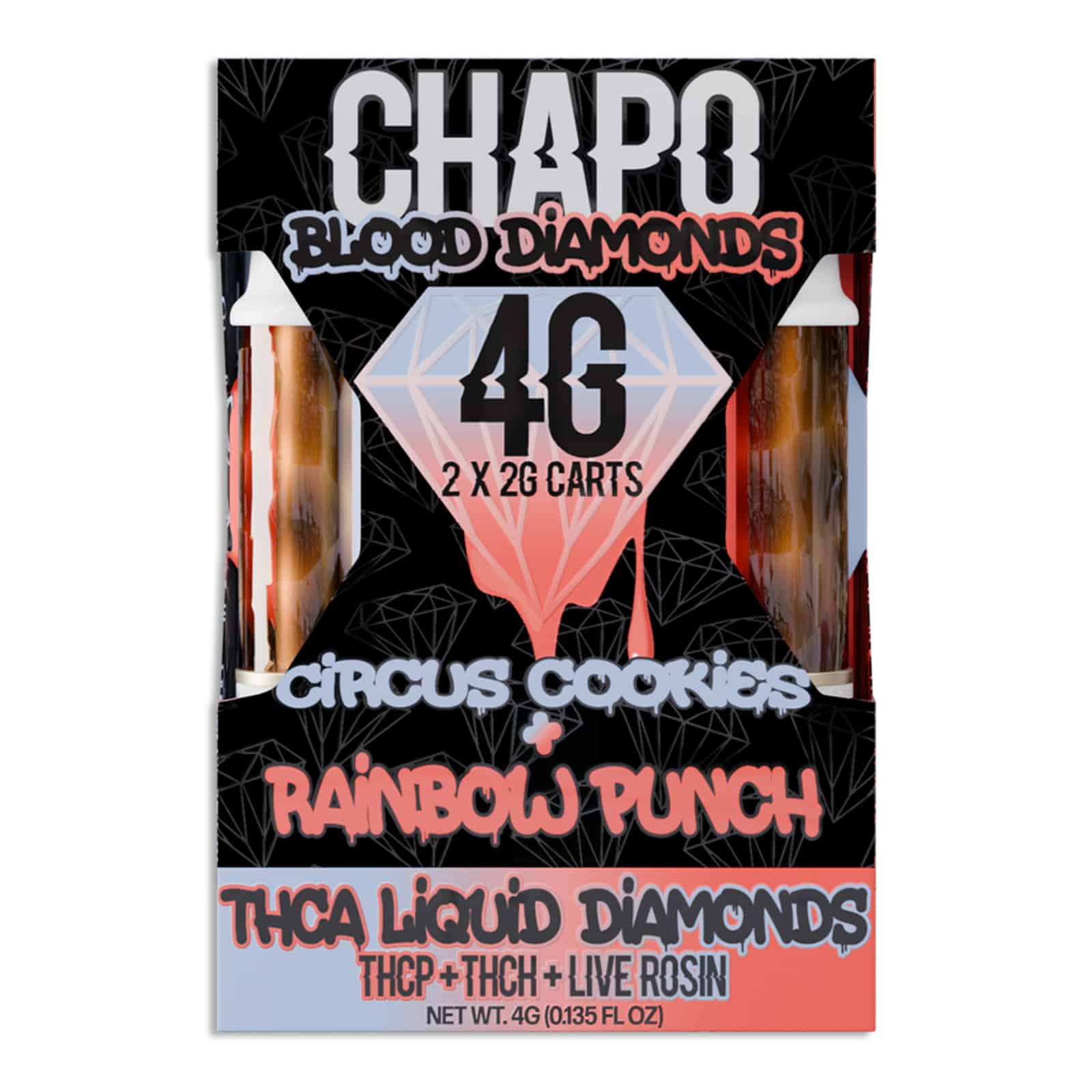 Chapo Blood Diamonds THCA Cartridge 2 x 2g buy now